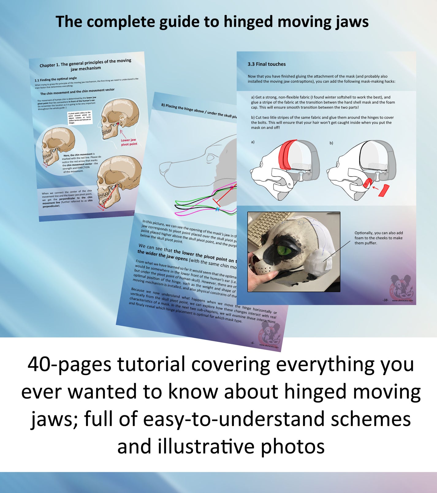 Tutorial + Pattern - The complete guide to hinged moving jaws – Akela ...